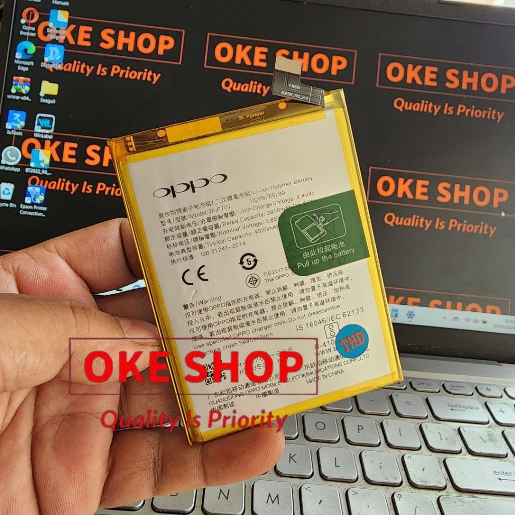 Jual Baterai OPPO F11 CPH1913, CPH1911 BLP707 Original Batre Batrei ...