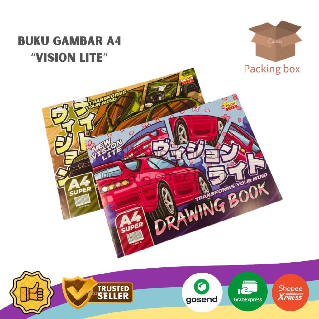 Jual Buku Gambar A4 Merk Vision Lite/ Cendrawasih isi 10 pcs | Shopee ...
