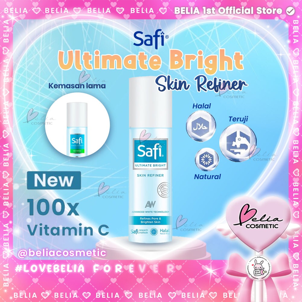 Jual BELIA SAFI Ultimate Bright Skin Refiner ( toner ) 100ml | Shopee Indonesia