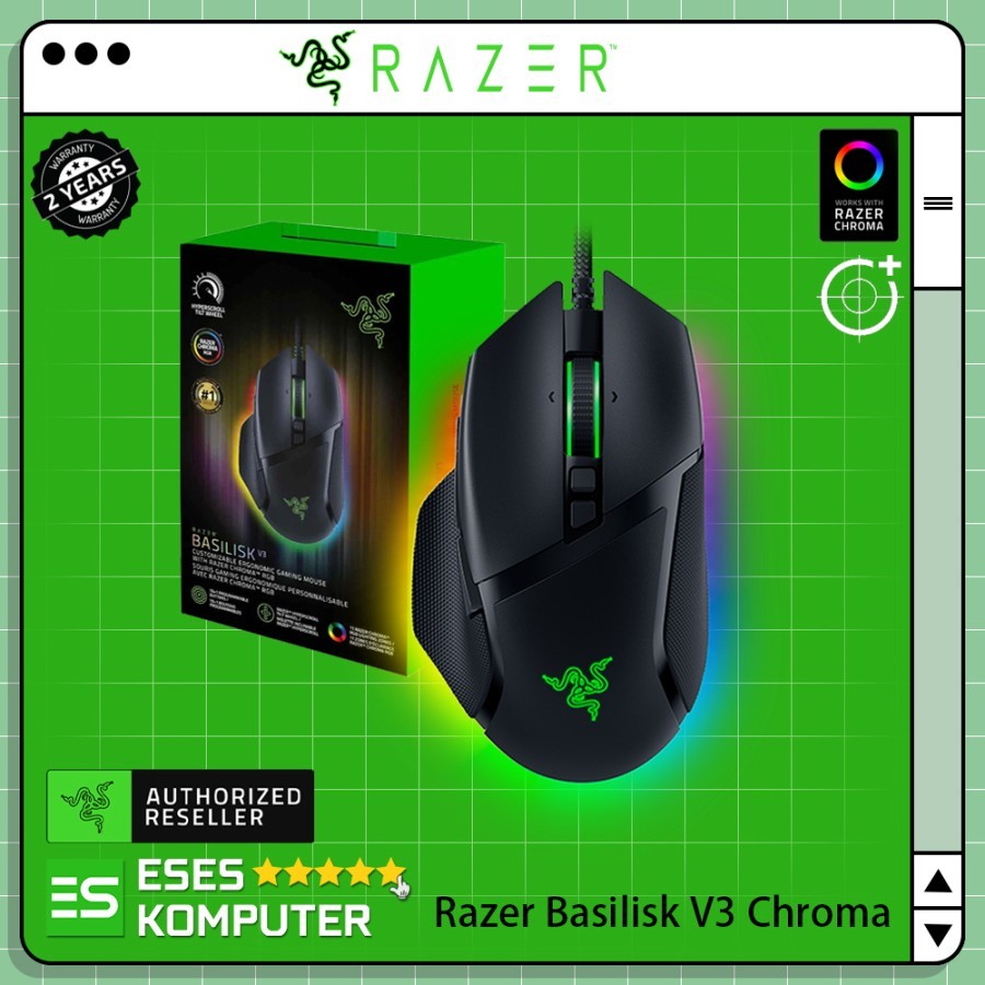 Jual Mouse RAZER Basilisk V3 Customizable Ergonomic RGB Chroma | Mouse ...