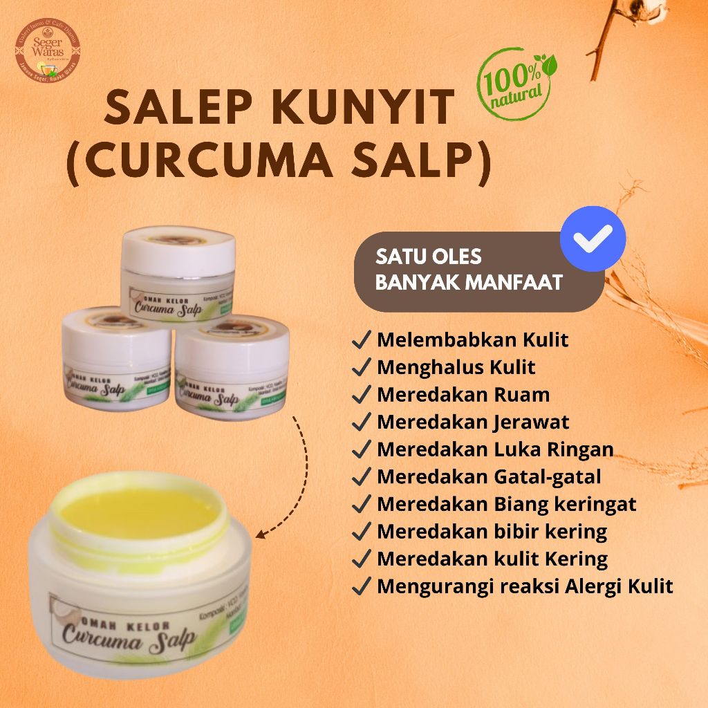 Jual SALEP CURCUMA, SALEP KUNYIT 100% ALAMI PELEMBAB DAN PENGHALUS ...