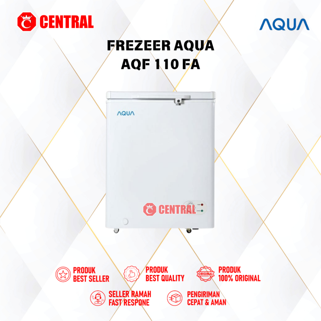 Jual CHEST FREEZER AQUA 100Liter AQF 110 FA / 120HC Low Watt | Shopee ...