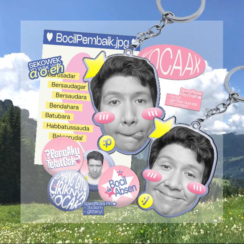 Jual KEYCHAIN WINDAH BASUDARA + PIN (STICKER BONUSES) | Shopee Indonesia