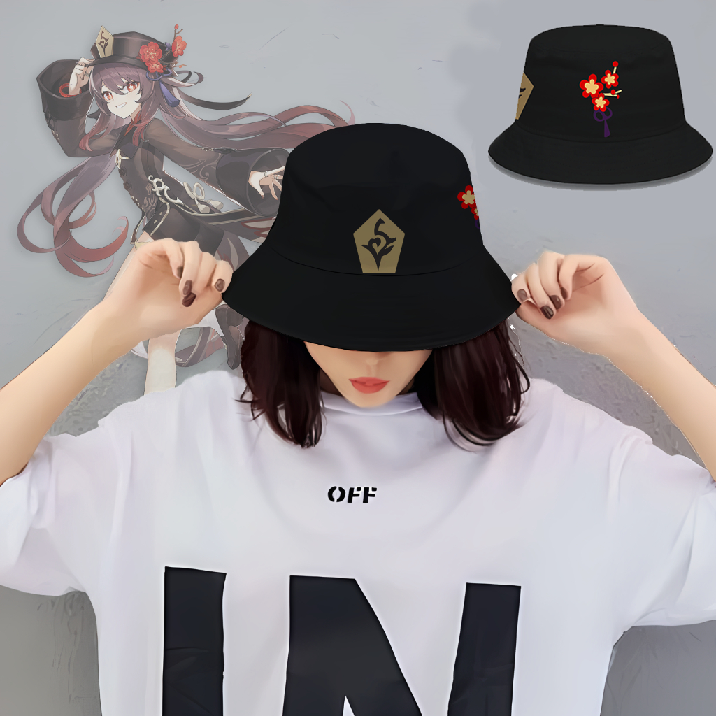 Jual Bucket Hat Genshin Impact Hu Tao | Shopee Indonesia