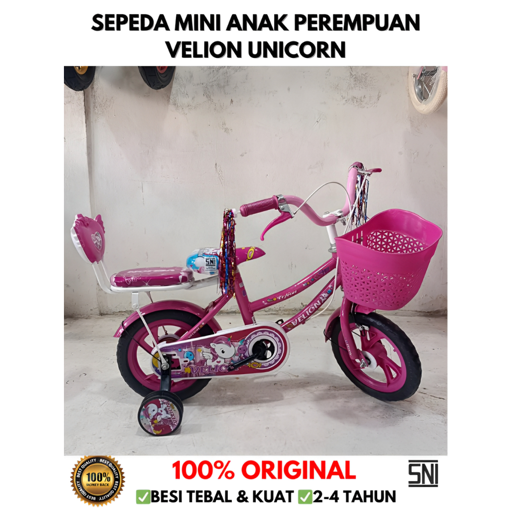 Jual Sepeda Anak Perempuan Mini Eva Ukuran 12 inch Velion Kuda Pony ...