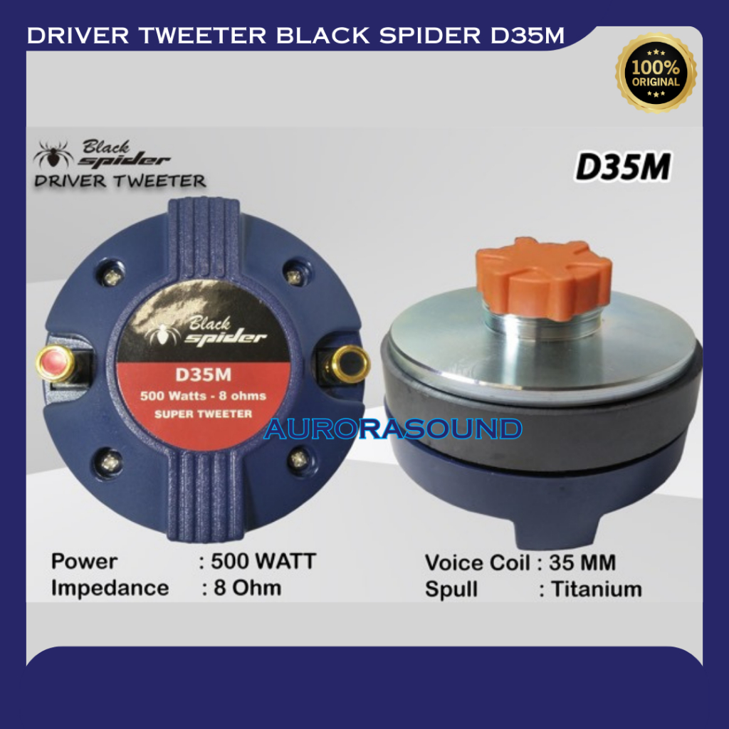 Jual DRIVER TWEETER BLACK SPIDER BS D35M TWITER TWETER ORIGINAL ...
