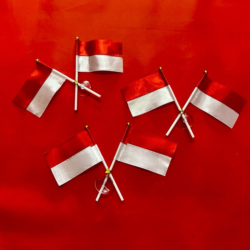 Jual Bendera Silang Merah Putih Tempelan Kaca Mobil | Shopee Indonesia