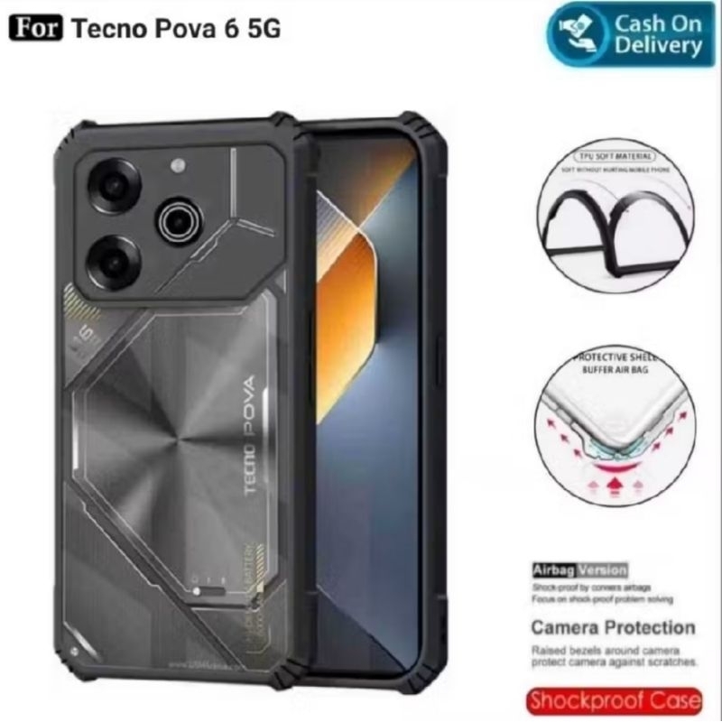 Jual CASE ARMOR SHOCKPROOF TECNO POVA 6 4G/5G POVA 6 PRO 5G | Shopee Indonesia