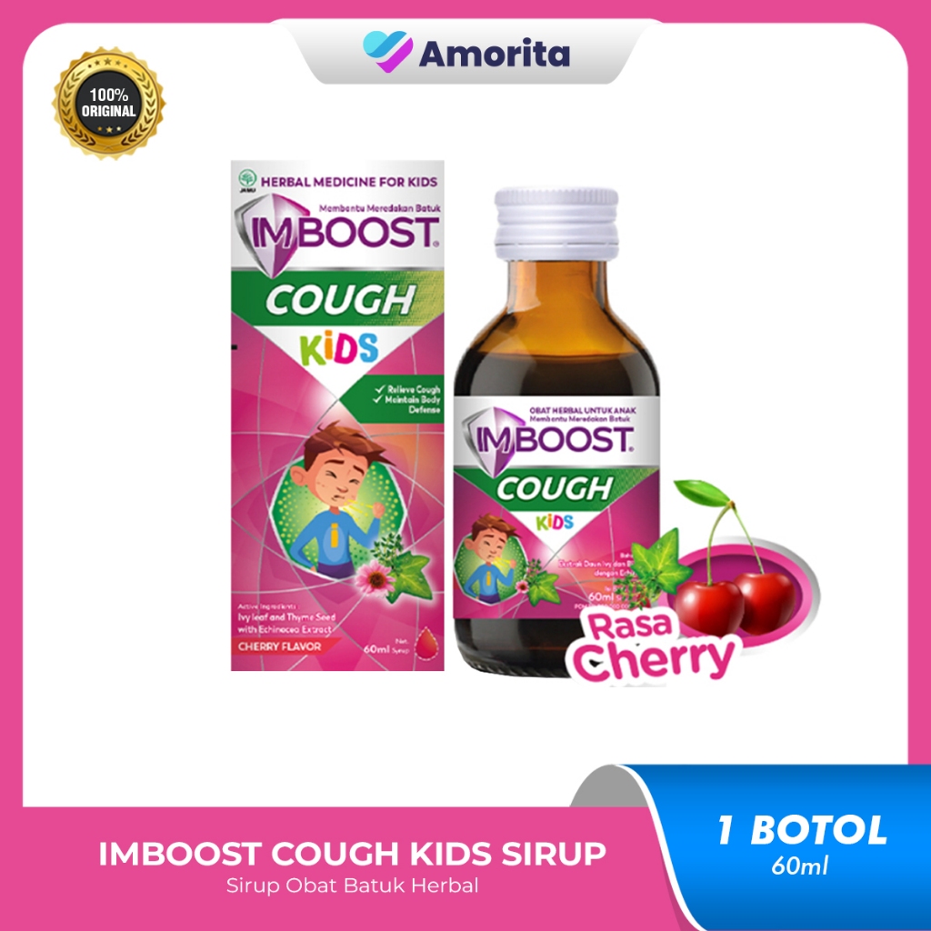 Jual Imboost Cough isi 60ml - Obat Batuk Anak Sirup Rasa Cherry ...