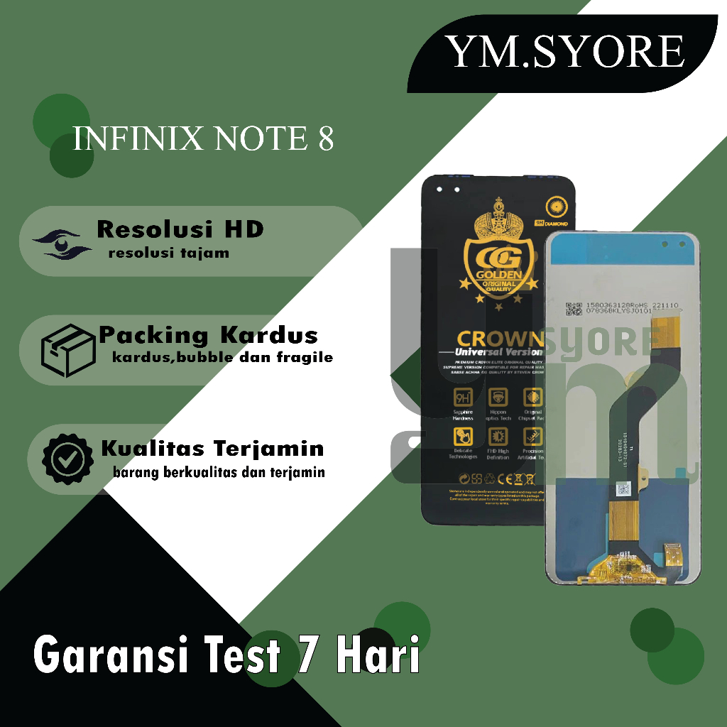 Jual LCD INFINIX NOTE 8 / X692 TOUCHSCREEN FULLSET COMPLETE ORIGINAL ...