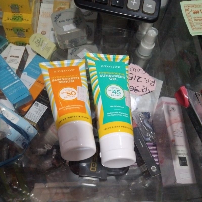 Jual AZARINE SUNSCREEN SPF 45 50ml, SPF 50 40ML | Shopee Indonesia