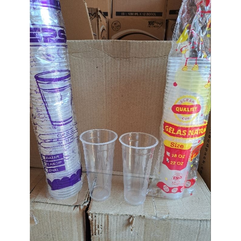 Jual #KARTON Tersedia slim cup tip top 18oz, 22oz 9g dan SPS 22oz 8g ...
