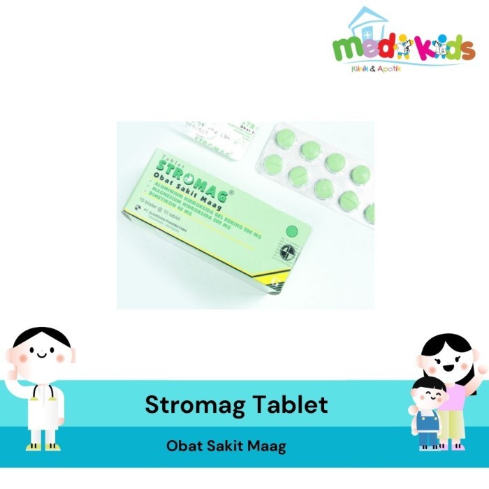 Jual Stromag Tablet Obat untuk mengatasi Sakit Lambung - (Strip 10's ...