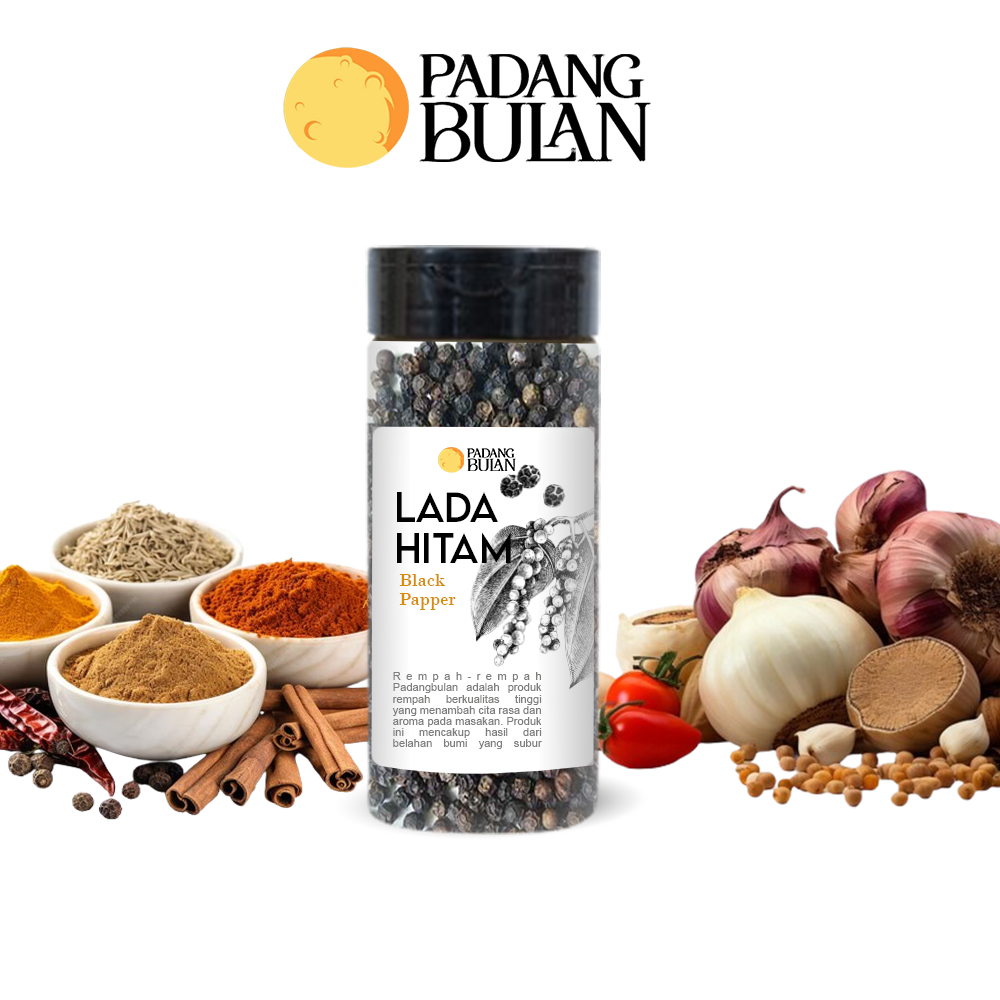 Jual Lada Hitam Utuh 50 Gr Premium Whole Black Pepper - Padangbulan ...