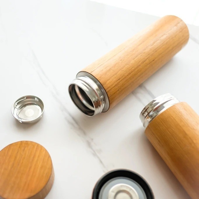 Jual tumbler kayu jati | botol minum kayu jati | Shopee Indonesia