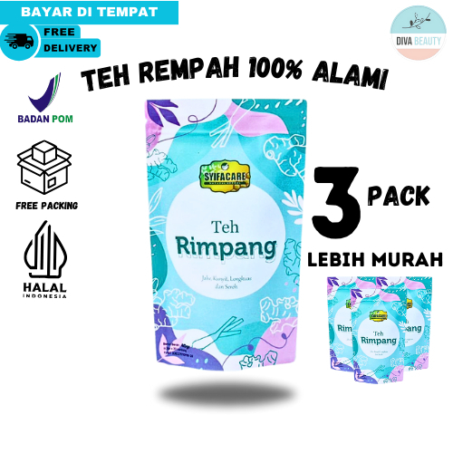 Jual Paket Hemat 3 Bungkus Teh Rimpang Syifacare Teh Celup Rempah 100% ...
