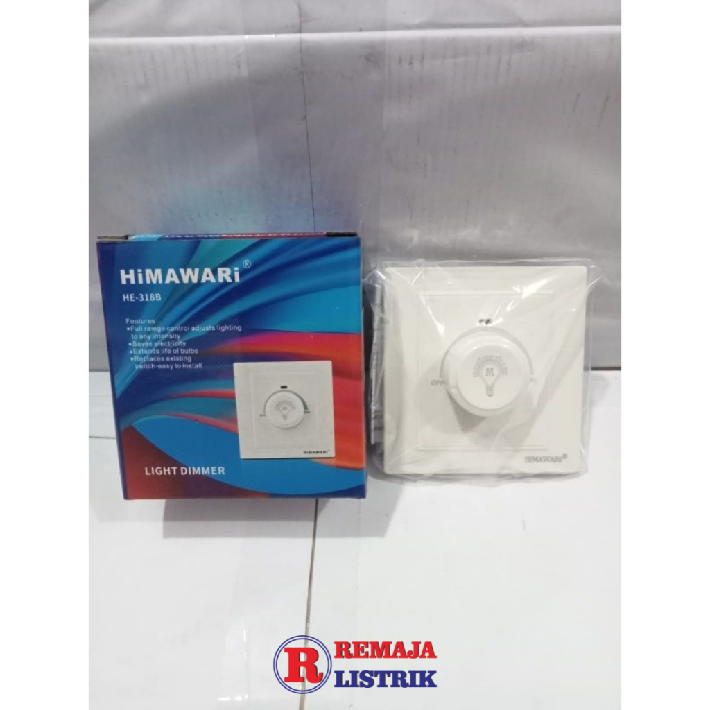 Jual HIMAWARI LIGHT DIMMER SAKLAR DIMER TEMBOK LAMPU AC 220V | Shopee ...