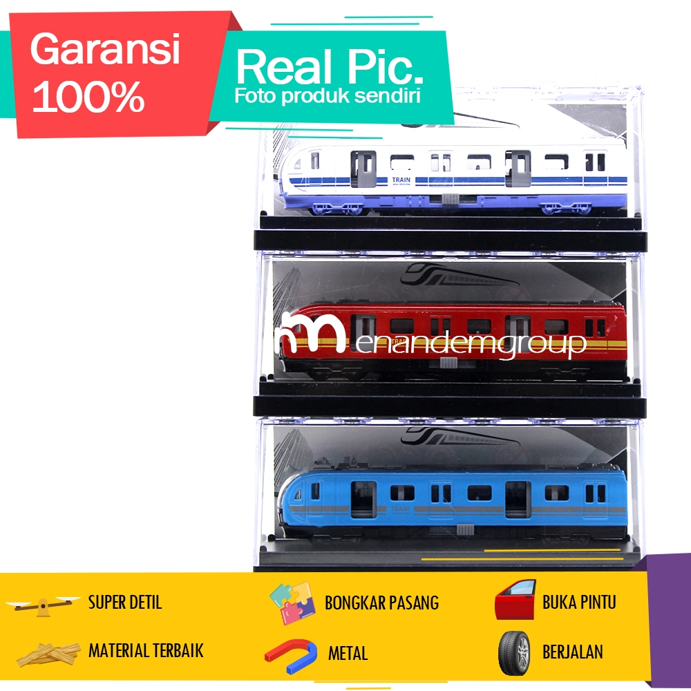 Jual Diecast Miniatur Mainan Mobil Kereta Keretaan Listrik Klasik Mika ...