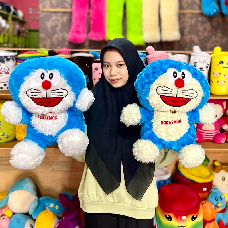 Jual Boneka Doraemon Duduk velboa Lucu SNI Real Produk boneka kucing ...