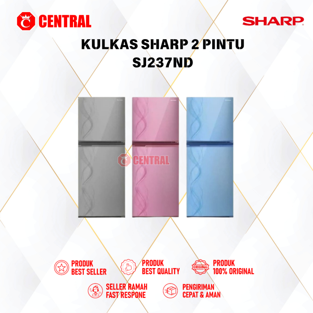 Jual KULKAS SHARP 2 PINTU SJ-237 MG//ND GARANSI RESMI 5TAHUN | Shopee ...