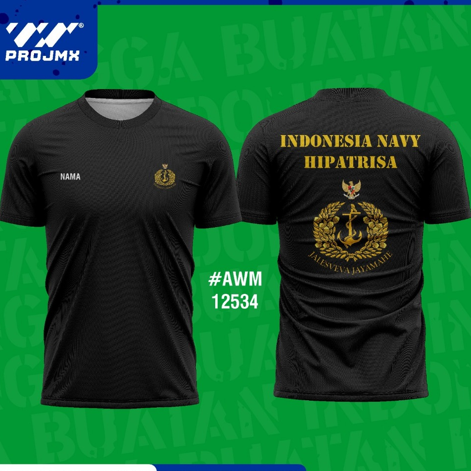 Jual PROJMX - KAOS JERSEY TNI AL / ANGKATAN LAUT (BISA CUSTOM) | Shopee Indonesia