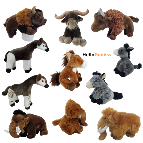 Jual BONEKA BiNATANG MAMMOTH / BANTENG/ BISON / KELEDAI / KUDA COKELAT ...