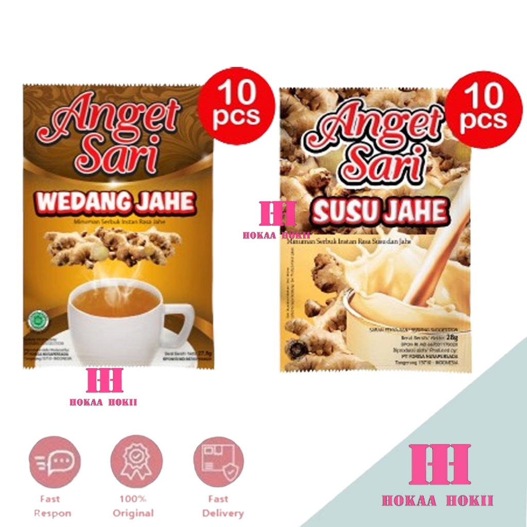 Jual Anget Sari Susu Jahe Wedang Jahe 1 Renceng 10 Sachet | Shopee ...