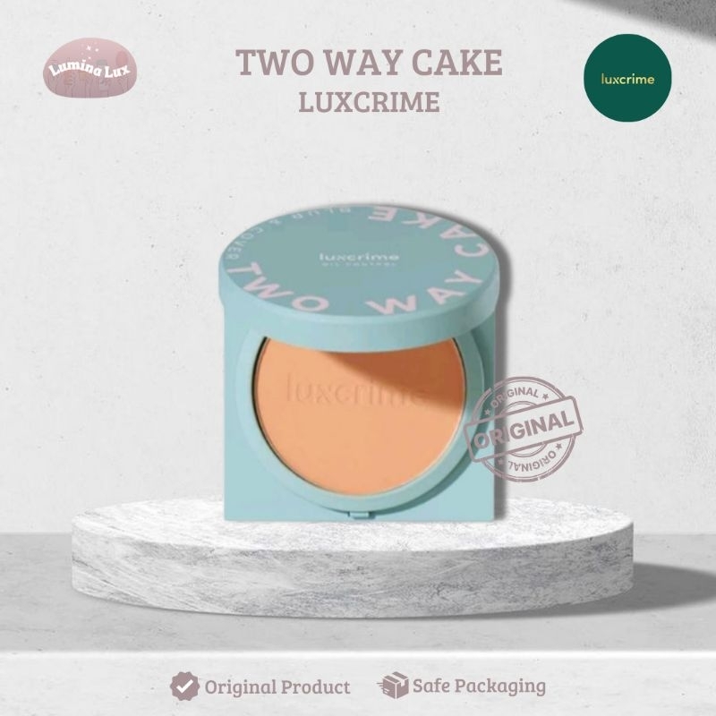 Jual [READY STOCK] Luxcrime Blur & Cover Two Way Cake Oil Control ...