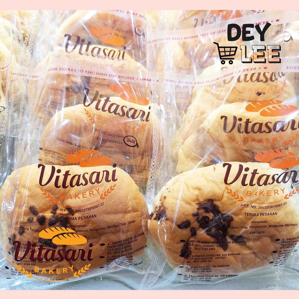 Jual VITASARI Roti Coklat per 1 pc Satuan Fresh Halal Bandung | Shopee ...