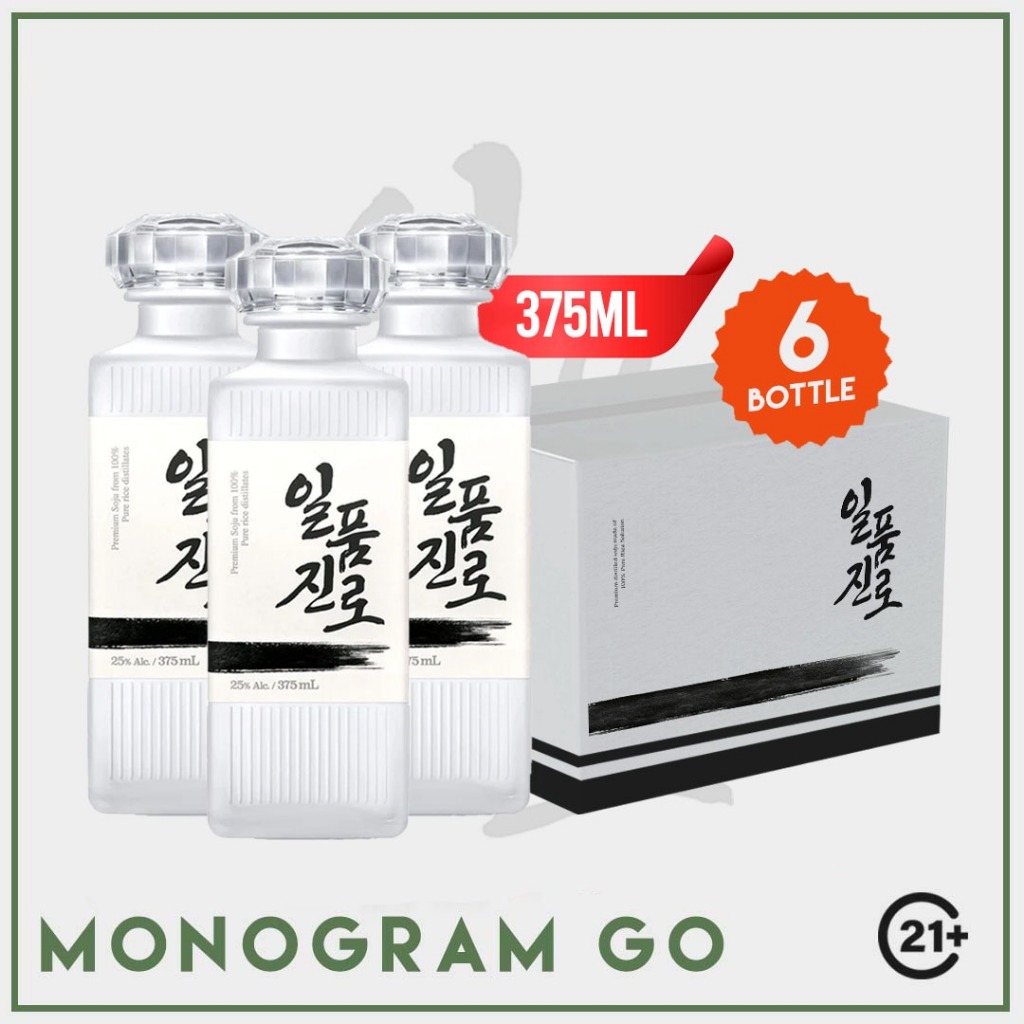 Jual ILPOOM Jinro Premium Soju 375ml (1 KARTON ISI 6 BOTOL) | Shopee ...