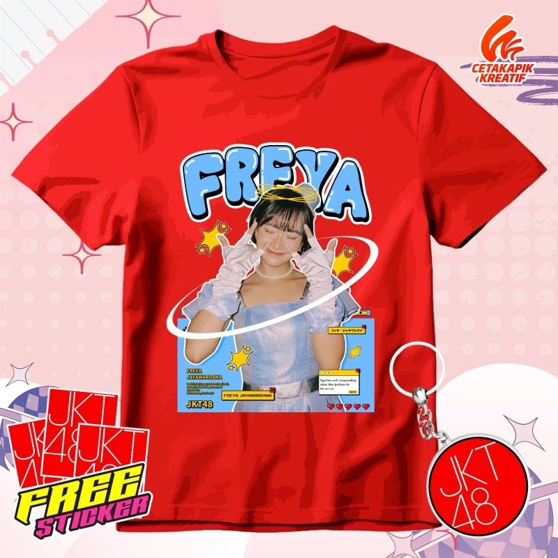 Jual (free sticker + ganci) KAOS MEMBER JKT48-STARS EDITION FREYA ...