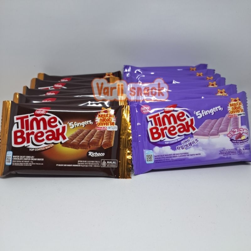 Jual Nabati Time Break Top Coated Wafer 16 gr x 10 pcs | Shopee Indonesia