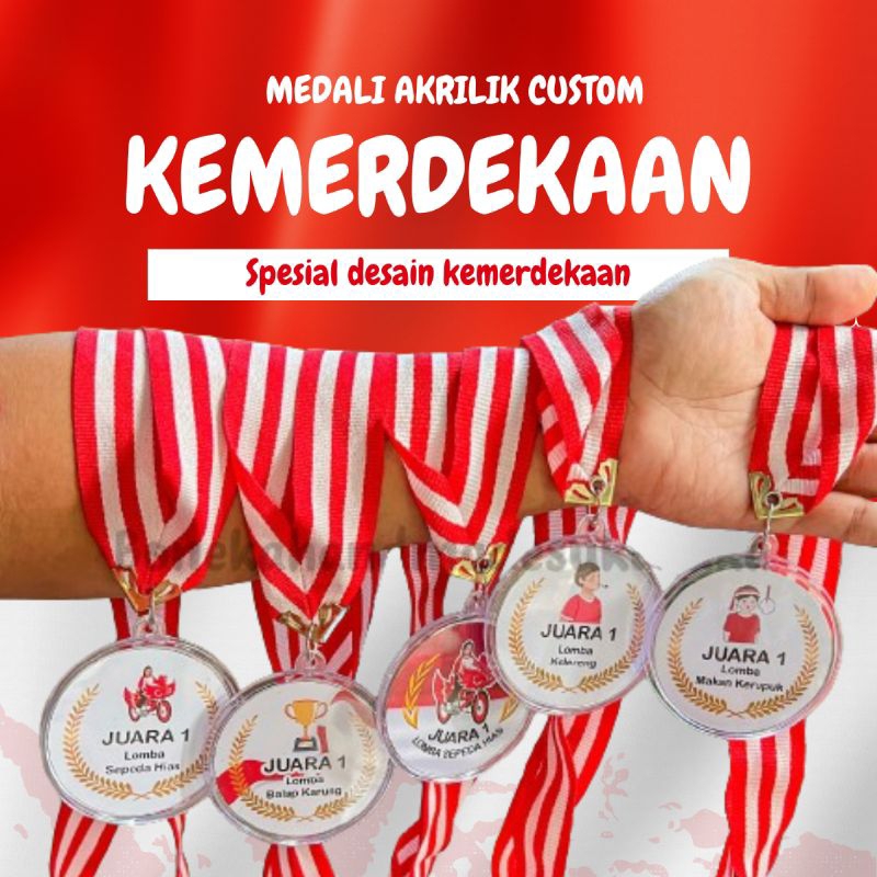 Jual Mendali Custom Kemerdekaan 17 Agustusan / Medali Perlombaan ...