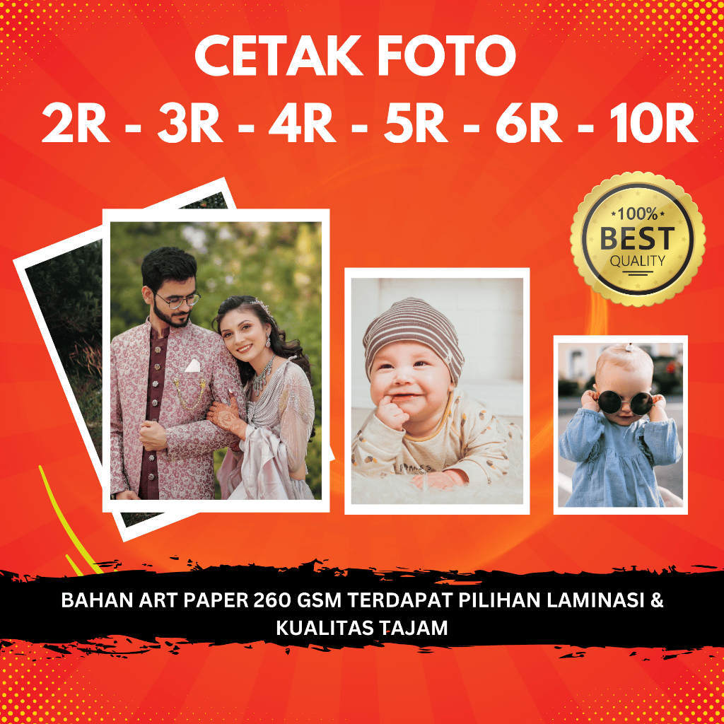 Jual CETAK FOTO 2R - 3R - 4R - 5R - 6R - 10R - CUSTOM HASIL TAJAM ...