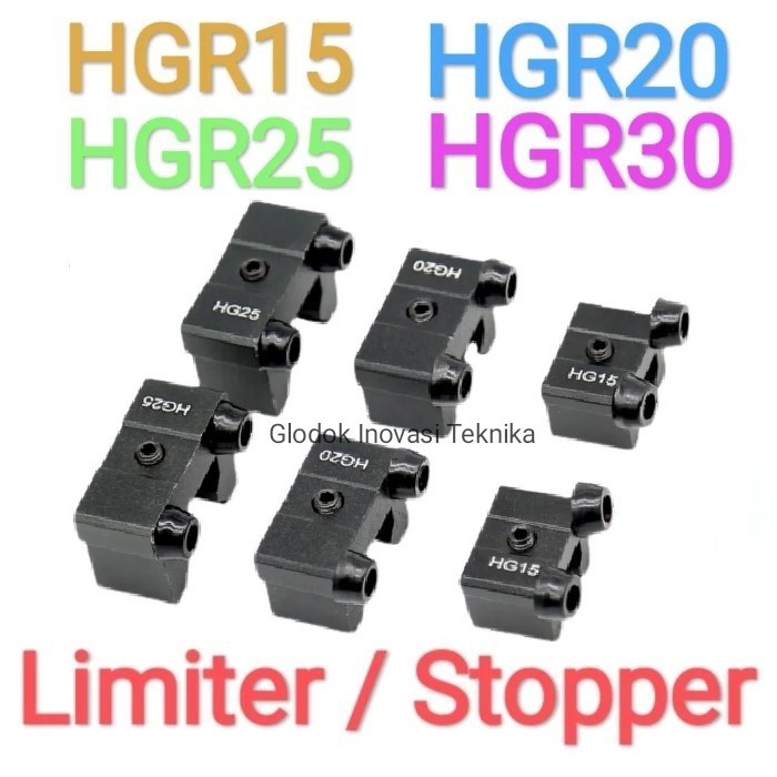 Jual Stopper stop Limiter limit collar rail guide HGR 15 20 25 30 35 45 ...