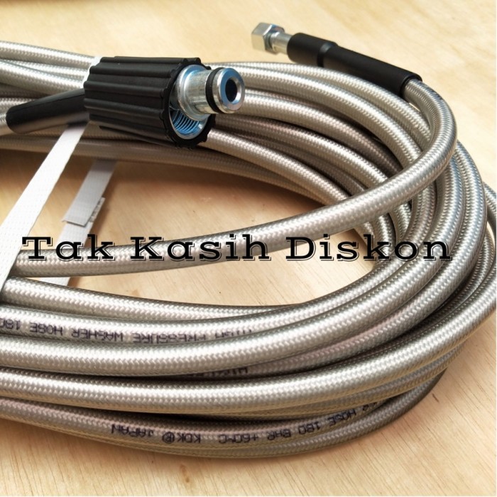 Jual Selang jet cleaner 25m/Selang steam 25m KDK abu-abu / Hitam ...