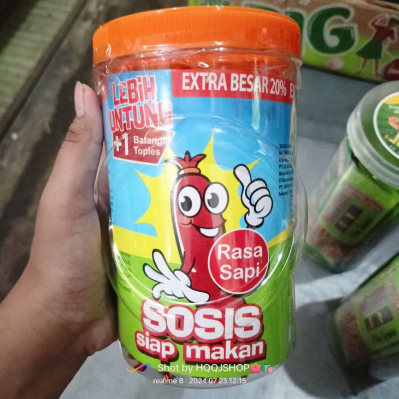 Jual sosis sonice rasa sapi kemasan toples (isi 24 free 1batang ...