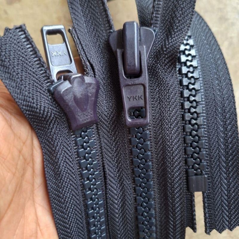 Jual Resleting Tas Kantung Jaket YKK no 10 Original Hitam Navy Vislon 39,5 cm | Shopee Indonesia