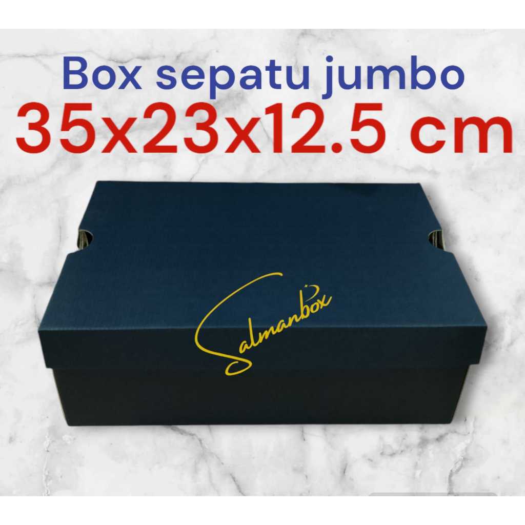 Jual BOX SEPATU HITAM JUMBO SIZE 35X23X12.5 CM/BOX JUMBO HITAM/BOX ...