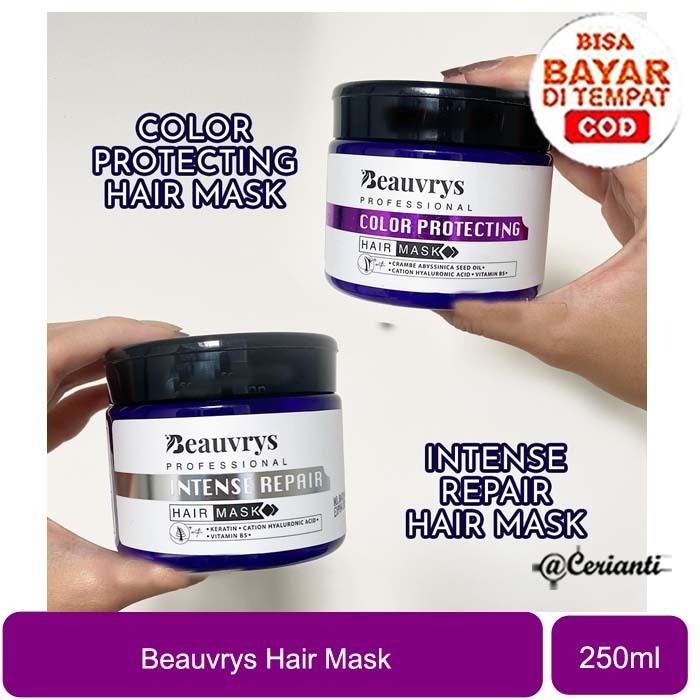 Jual BEAUVRYS Professional Hair Mask Color Protecting 250g | Shopee ...