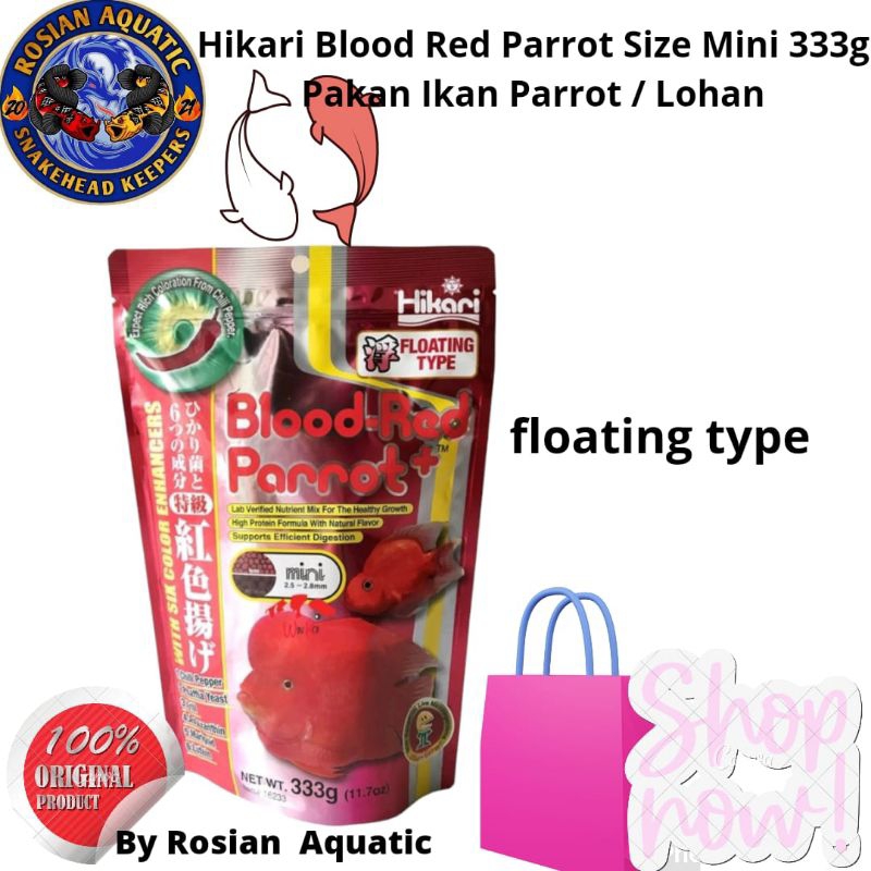 Jual Hikari Blood Red Parrot Size Mini 333g Pakan Ikan Parrot / Lohan | Shopee Indonesia
