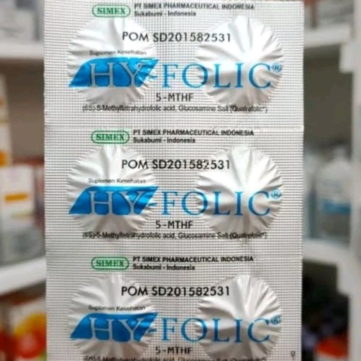 Jual HY-FOLIC / HY FOLIC / HYFOLIC STRIP 6 TABLET | Shopee Indonesia