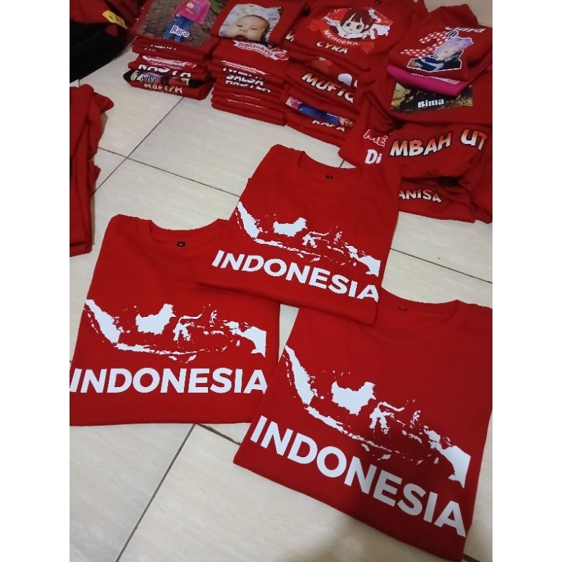 Jual KAOS Nineteen Baju Dewasa Kemerdekaan Merah putih Lengan Panjang ...