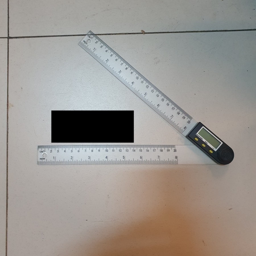 Jual digital angle protractor level inclinometer ruller mistar 200mm ...