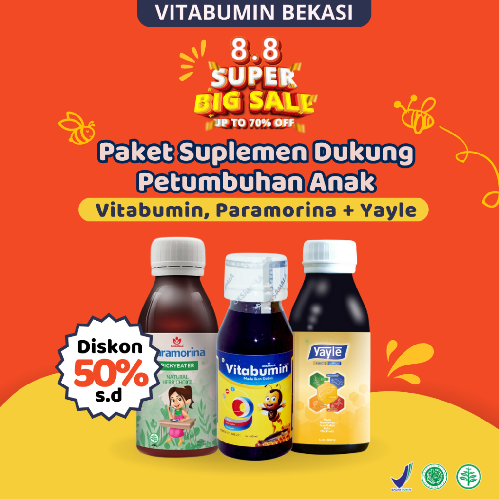 Jual [BELI 2 GRATIS 1 !!!] PAKET GEMBUL Vitabumin & Paramorina 100ml ...