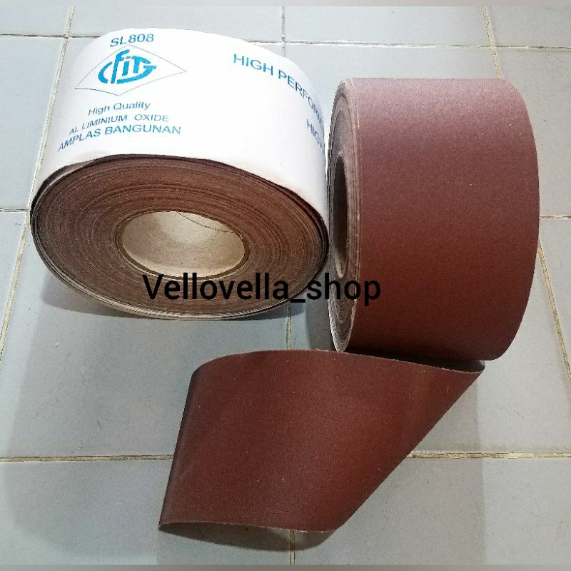 Jual 1 Roll (50 meter) Amplas roll grit 240 alumunium oxide FIT ...