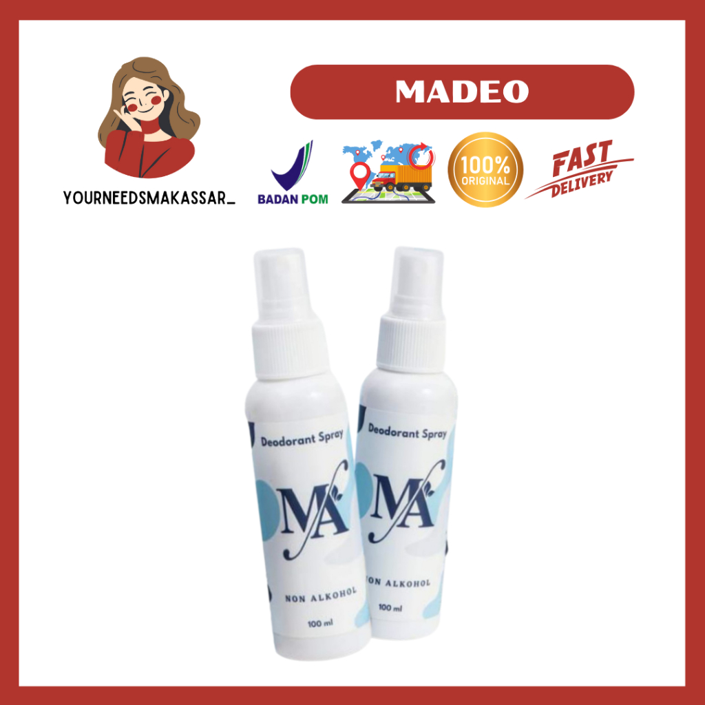 Jual MADEO Deodoran Spray Penghilang Bau Badan | Shopee Indonesia