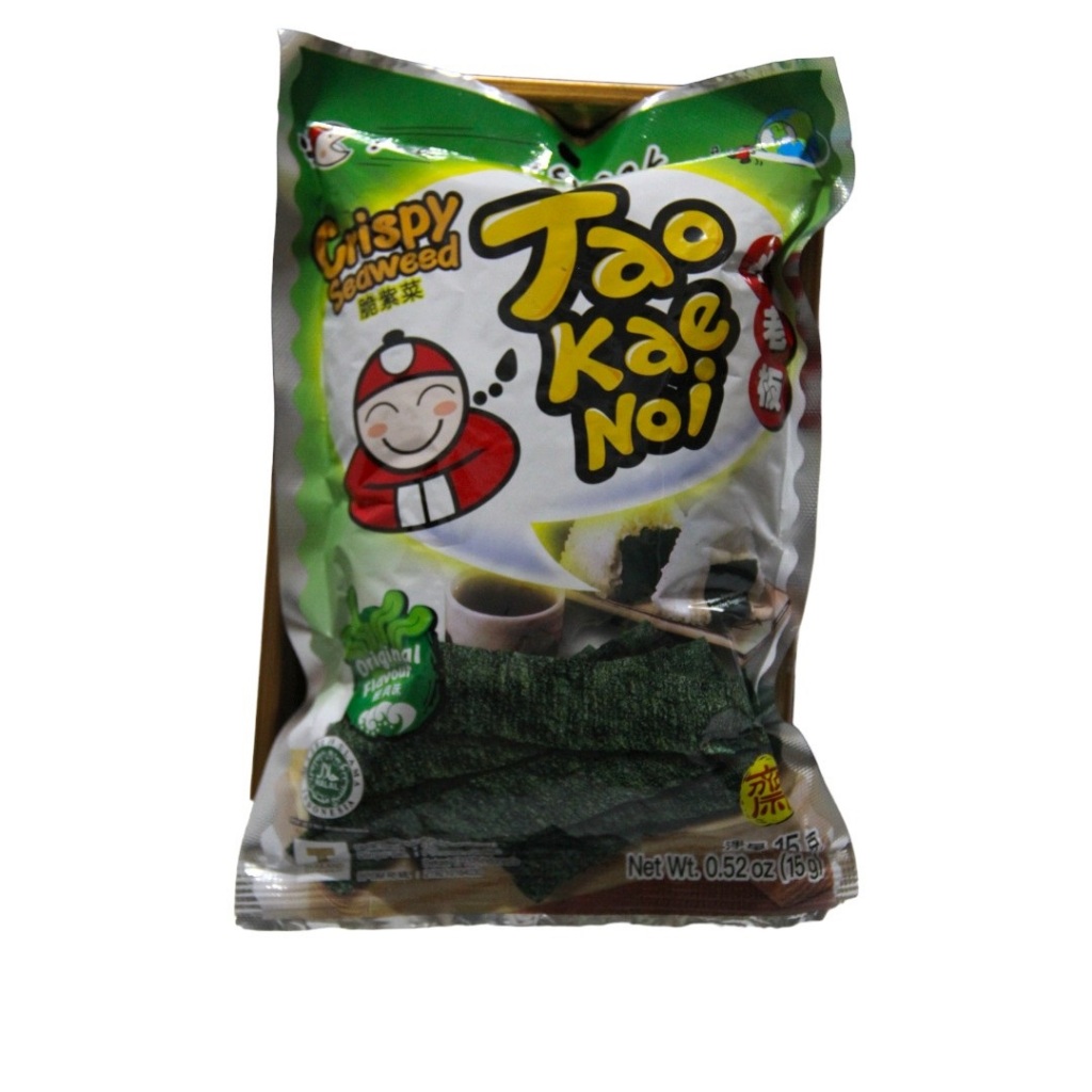 Jual Rumput laut snack seaweed nori Tao Kae Noi original hot spicy ...