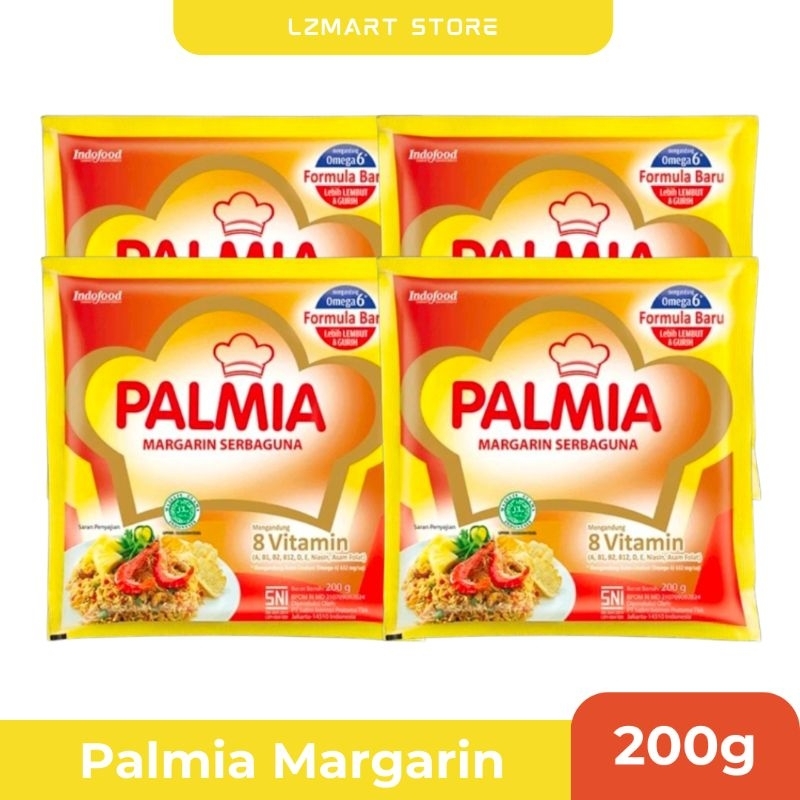 Jual Mentega Palmia Margarine Serbaguna (200gr) | Shopee Indonesia