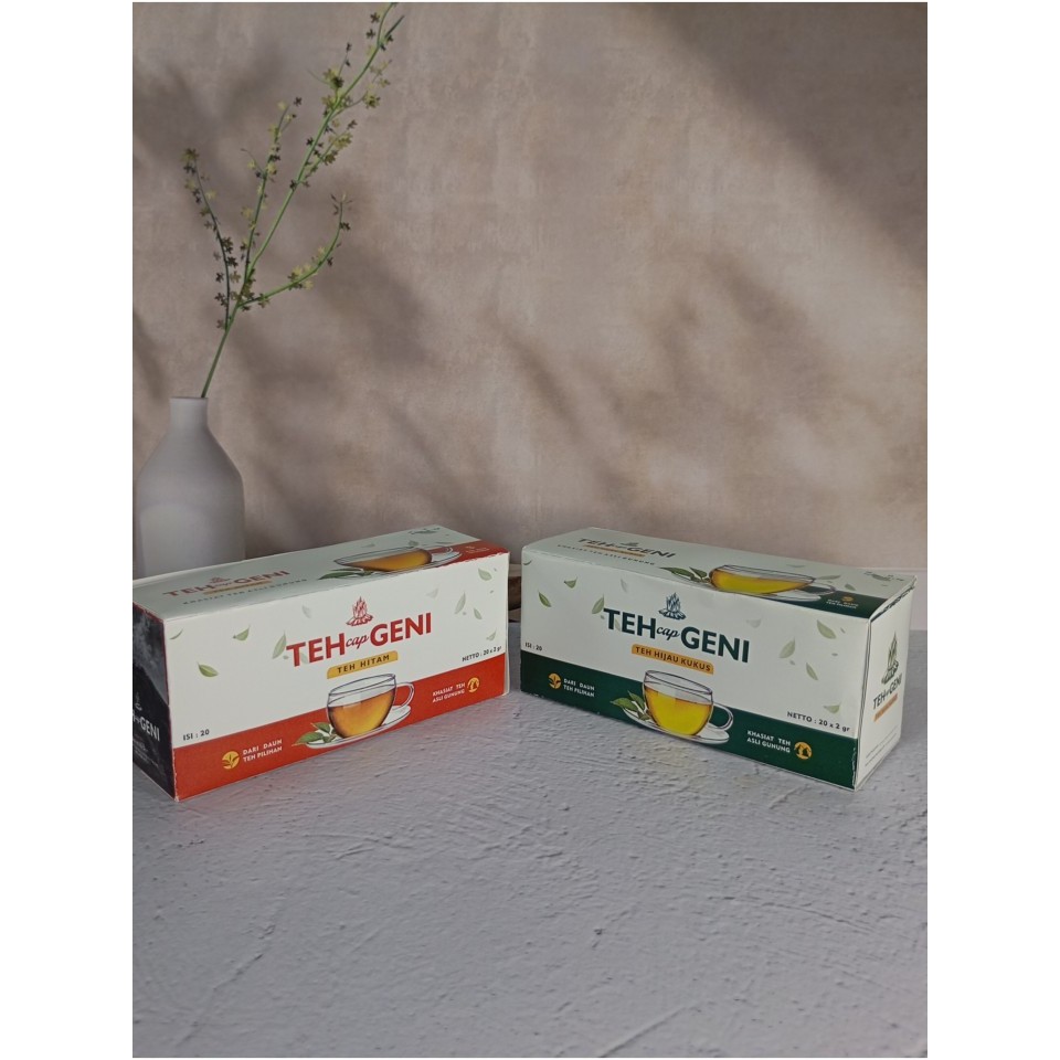 Jual TWIN PACK TEH GENI | Teh Hijau Kukus & Teh Hitam Celup | Shopee ...